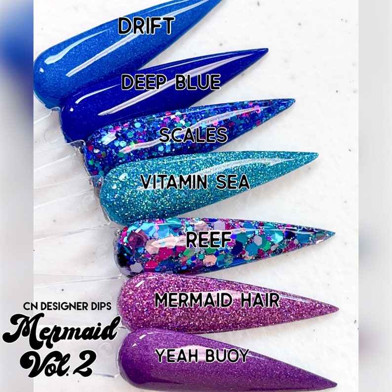 Deep Blue Dip Powder Dip Powder for Nails Nail Dip Powder | Etsy