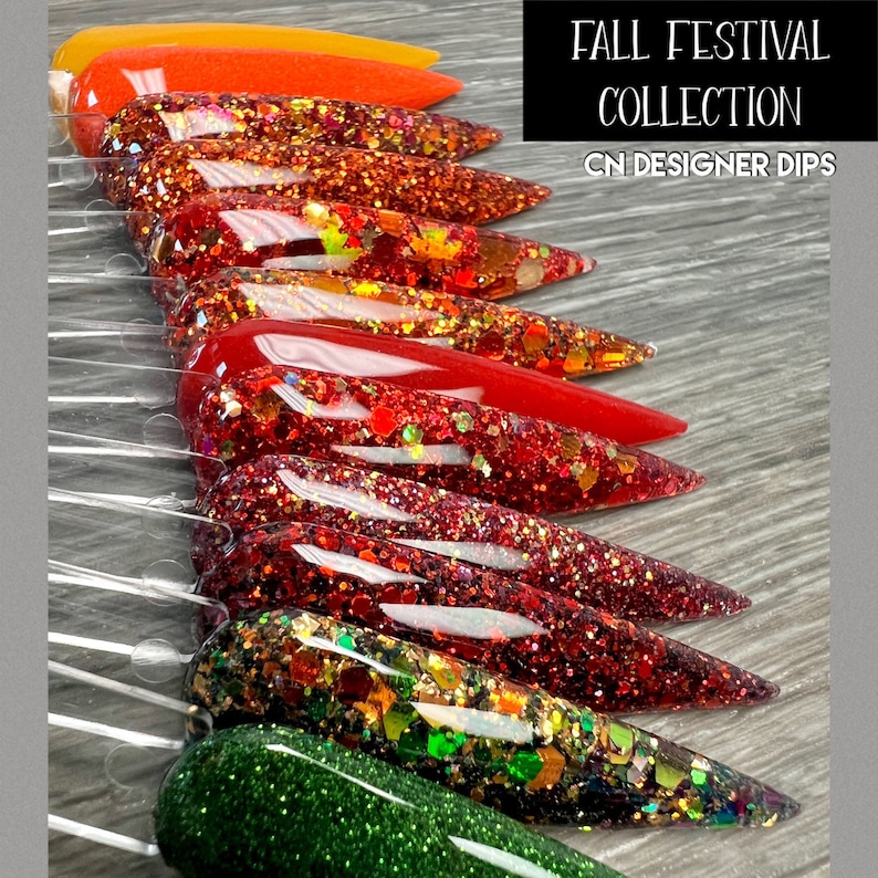 Fall Festival Dip Powder Dip Powder for Nails Nail Dip Dip - Etsy