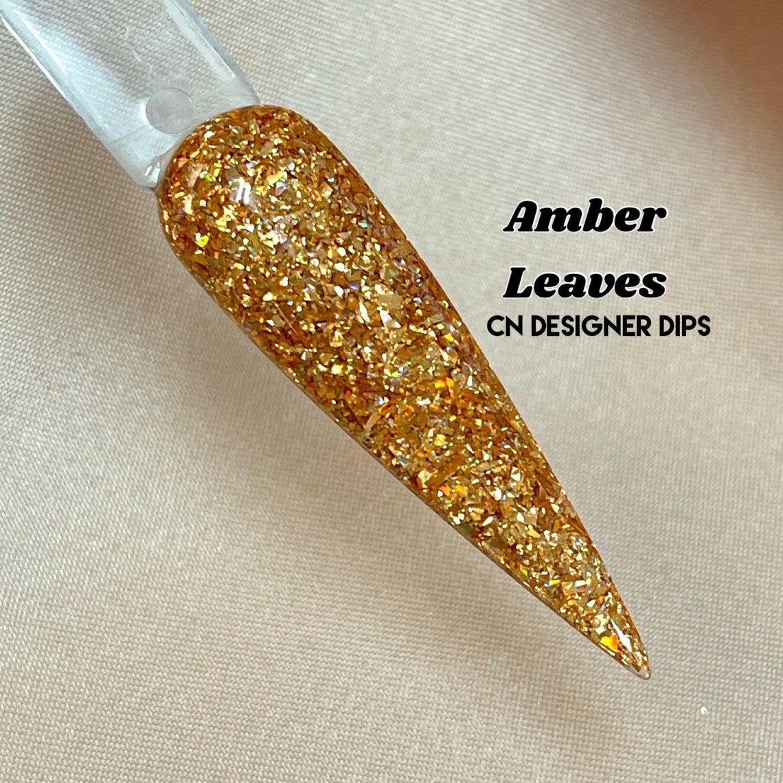 Amber Leaves Dip Powder Dip Powder for Nails Glitter Dip | Etsy