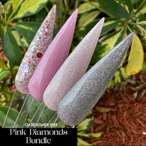 Pink Diamonds Bundle- Dip Powder, Dip Powder for Nails, Acrylic, Pink ...