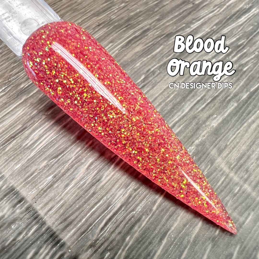 Blood Orange- Dip Powder, Dip Powder for Nails, Nail Dip Powder, Nail ...