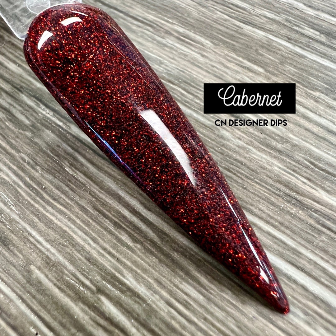Cabernet - Dip Powder for Nails, Dip Powder, Dip Nail Powder, Red Dip ...