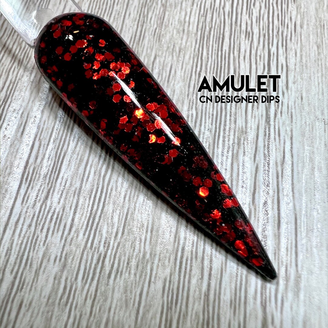 Amulet Dip Powder, Dip Powder for Nails, Red Dip Powder, Glitter Dip ...