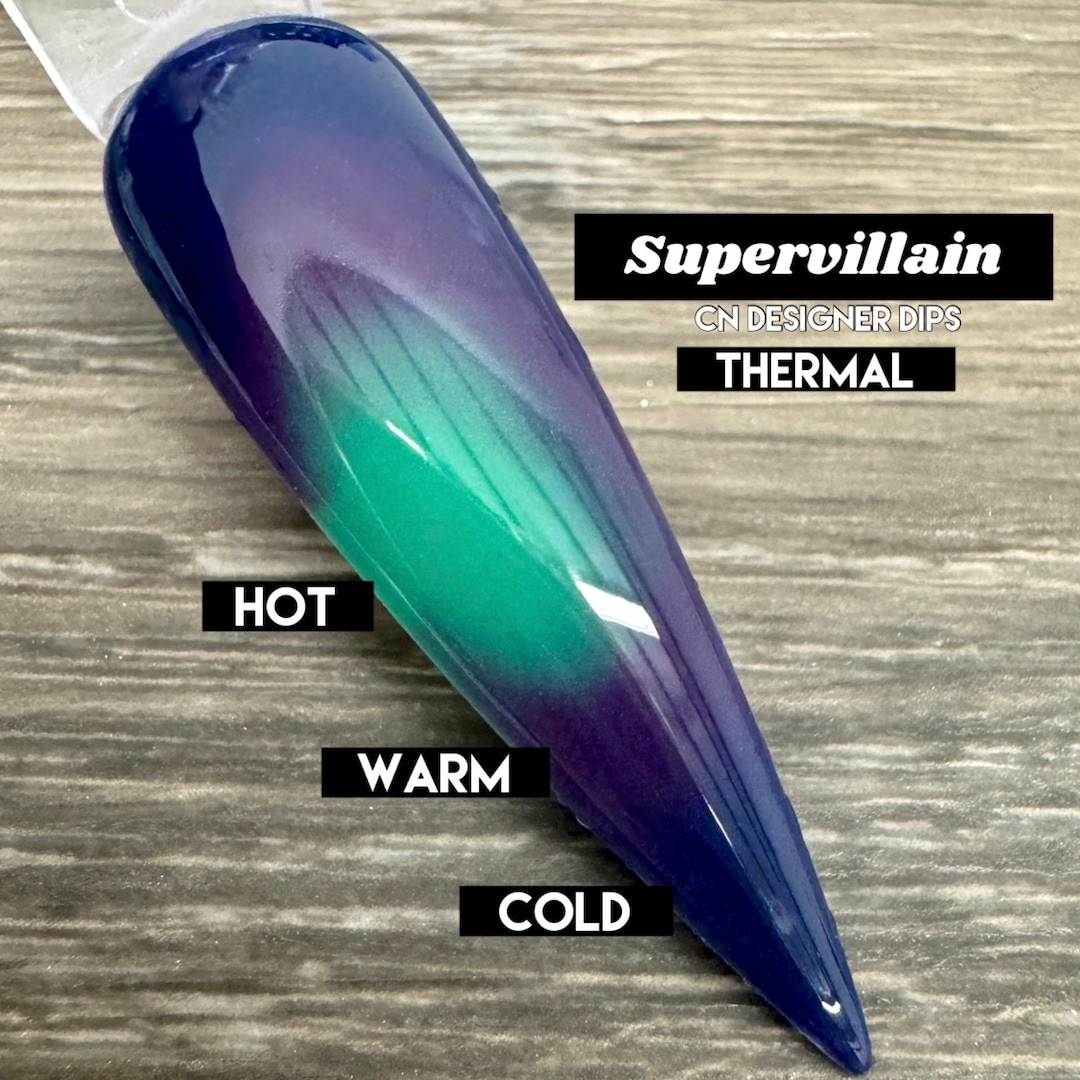 Supervillain- Dip Powder, Thermal, Dip Powder for Nails, Nail Dip, Dip ...