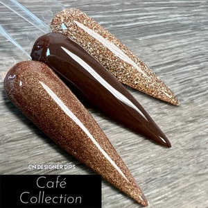 Café Collection- Dip Powder, Dip Powder for Nails, Acrylic, Fall, Brown ...