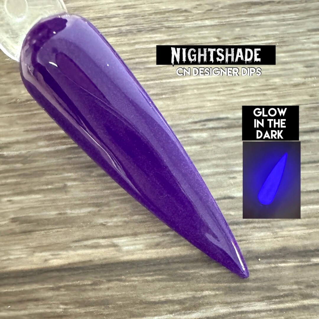 Nightshade- Dip Powder, Dip Powder for Nails, Acrylic, Purple, Solid ...