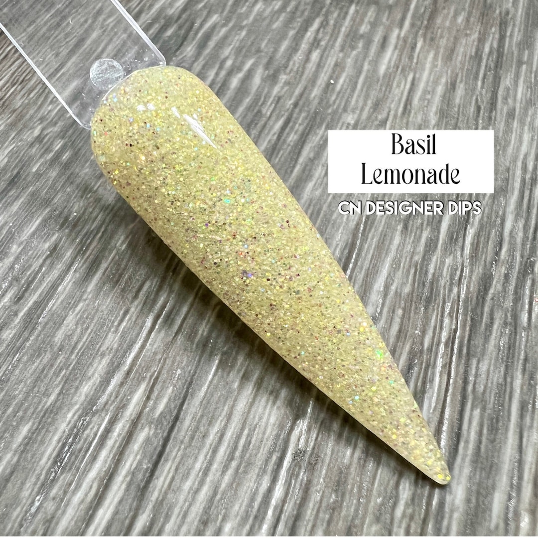Basil Lemonade- Dip Powder, Dip Powder for Nails, Acrylic, Glitter ...