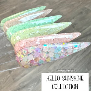 Hello Sunshine- Dip Powder, Dip Powder for Nails, Acrylic, Spring ...