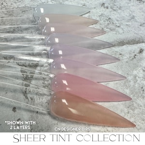Sheer Tint Collection- Dip Powder, Dip Powder for Nails, Acrylic ...