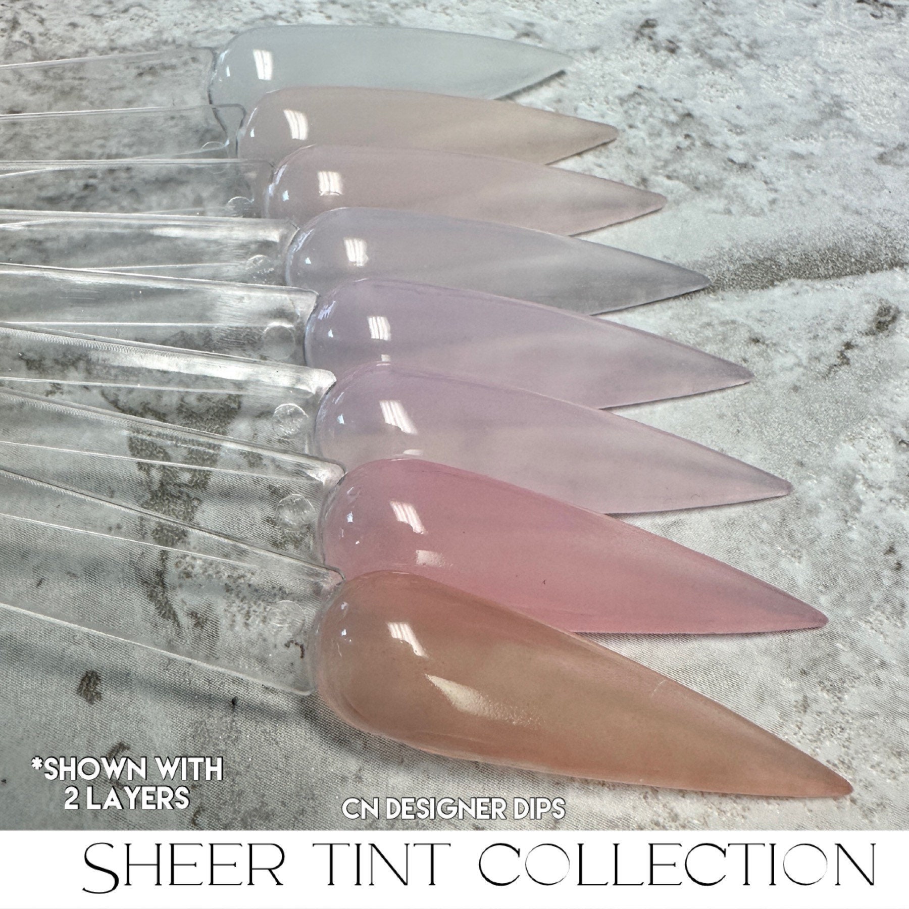 Sheer Tint Collection- Dip Powder, Dip Powder for Nails, Acrylic ...