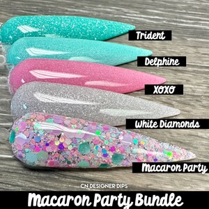 Macaron Party Bundle- Dip Powder, Dip Powder for Nails, Dip Nail, Nail ...