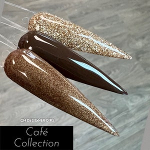 Café Collection- Dip Powder, Dip Powder for Nails, Acrylic, Fall, Brown ...
