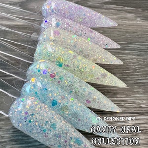 Mango Opal Dip Powder, Dip Powder for Nails, Glitter Dip Powder, Nail ...