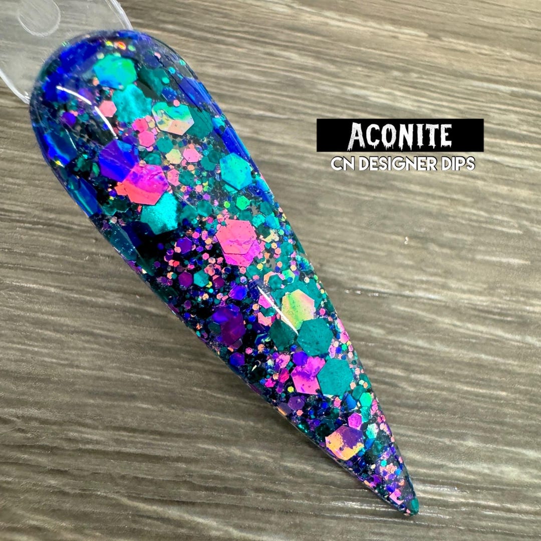 Aconite- Dip Powder, Dip Powder for Nails, Nail Dip, Dip Powders, Dip Nail Powder, Glitter Dip ...