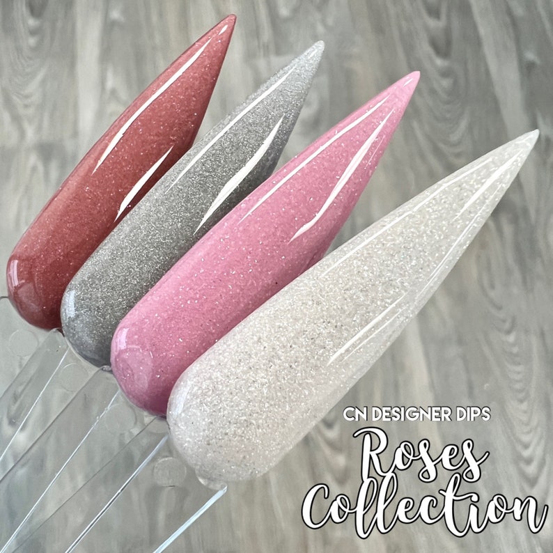 Roses Dip Powder Dip Powder for Nails Pink Dip Powder Dip | Etsy