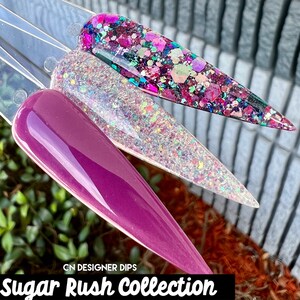 Candy Crushed- Dip Powder, Nail Dip Powder, Glitter Dip Powder, Dip ...