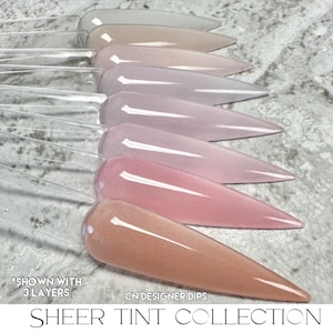 Sheer Tint Collection- Dip Powder, Dip Powder for Nails, Acrylic ...