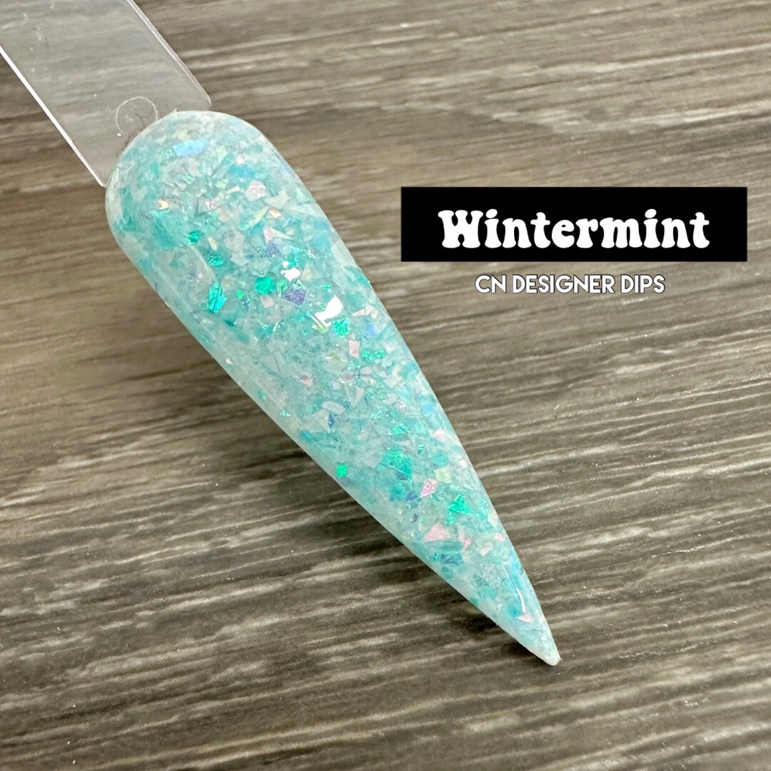 Wintermint- Dip Powder, Glitter Dip Powder, Dip Powder for Nails, Nail ...