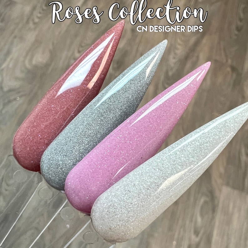 Roses Dip Powder Dip Powder for Nails Pink Dip Powder Dip | Etsy