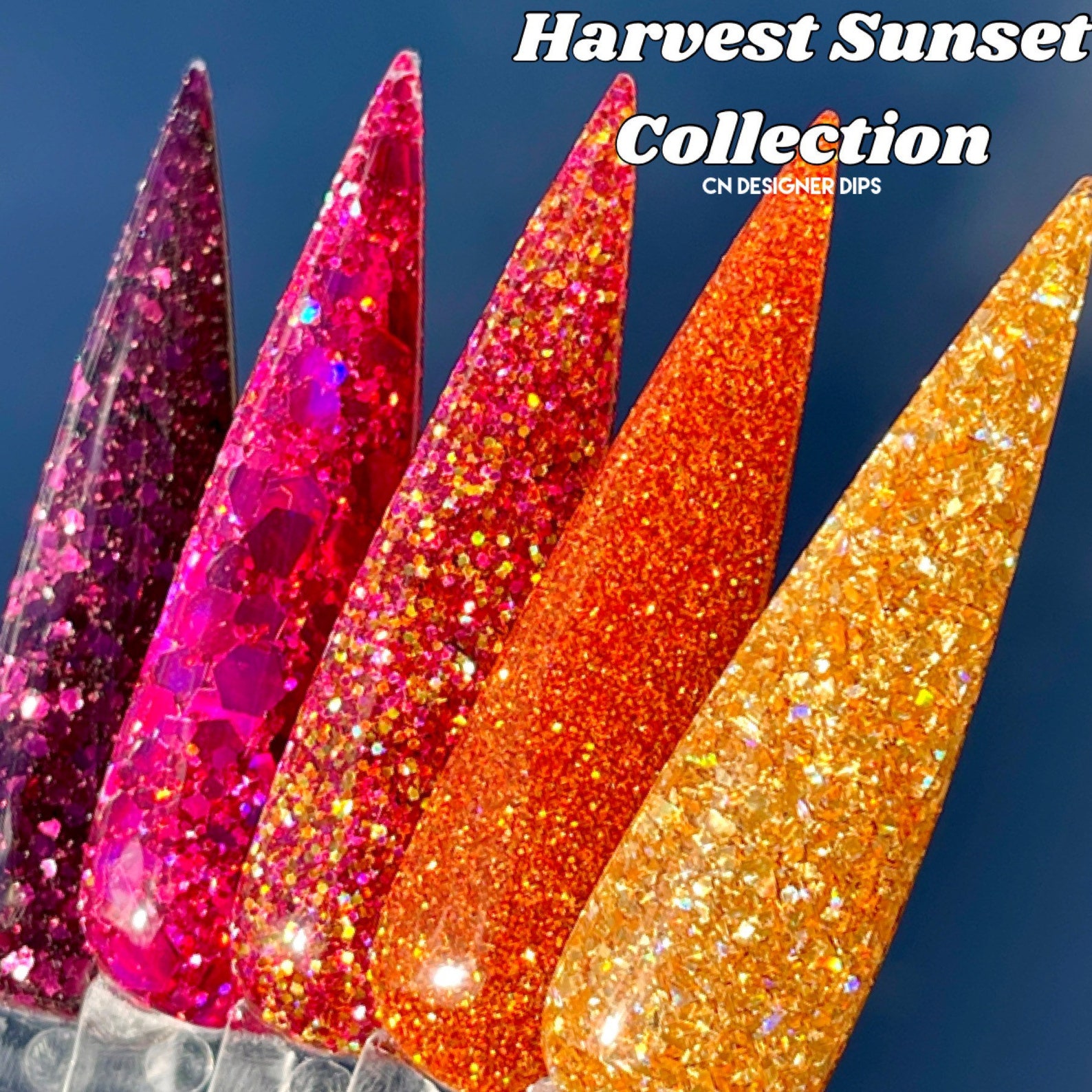 Amber Leaves Dip Powder Dip Powder for Nails Glitter Dip | Etsy