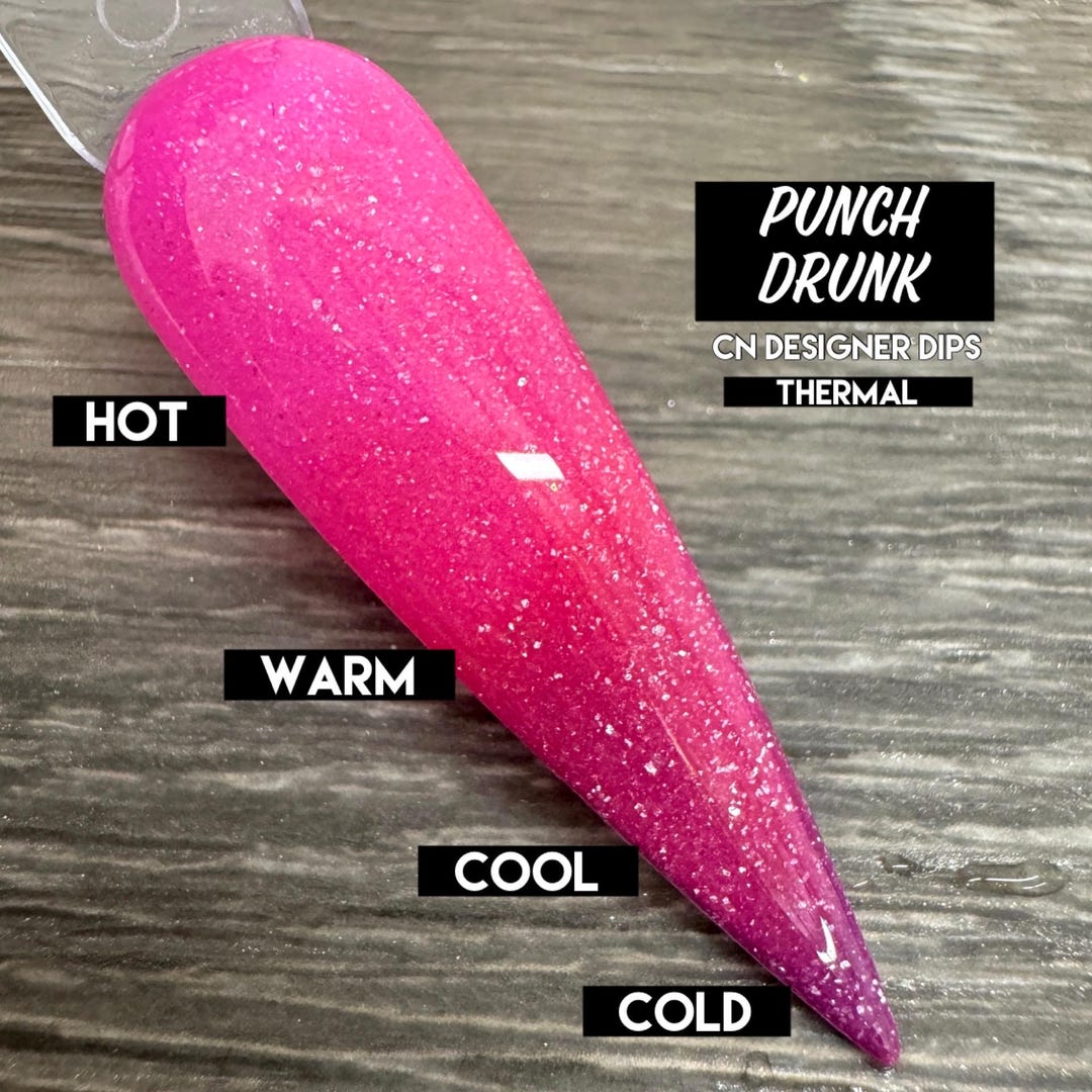 Punch Drunk- Dip Powder, Dip Nail Powder, Dip Powder for Nails, Thermal ...
