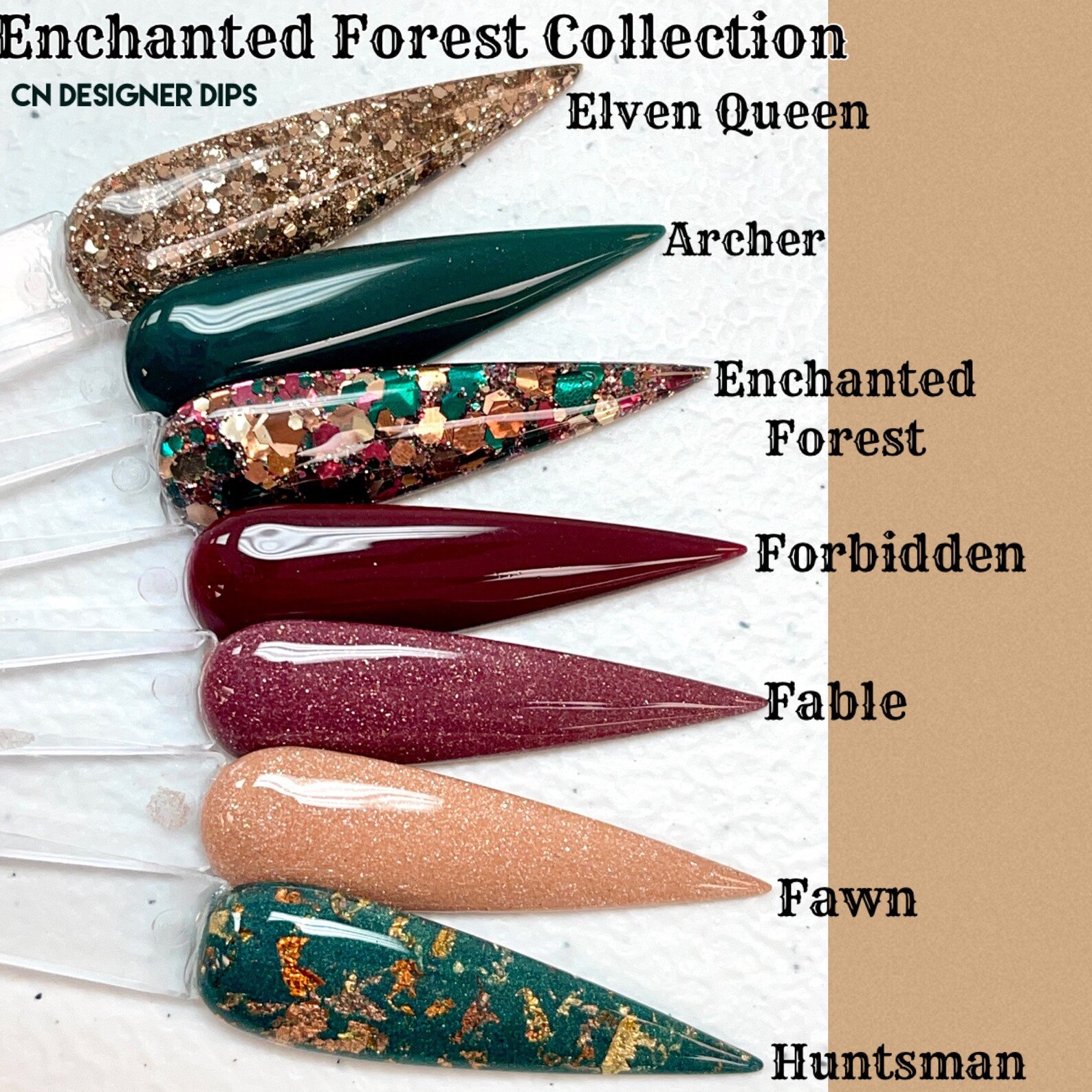 Enchanted Forest Dip Powder Dip Powder for Nails Glitter - Etsy