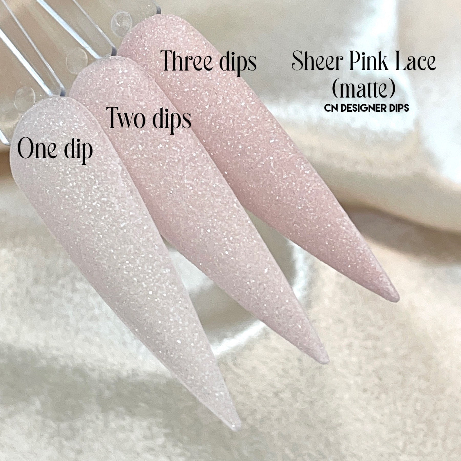 Sheer Pink Lace Dip Powder Dip Powder for Nails Nail Dip | Etsy
