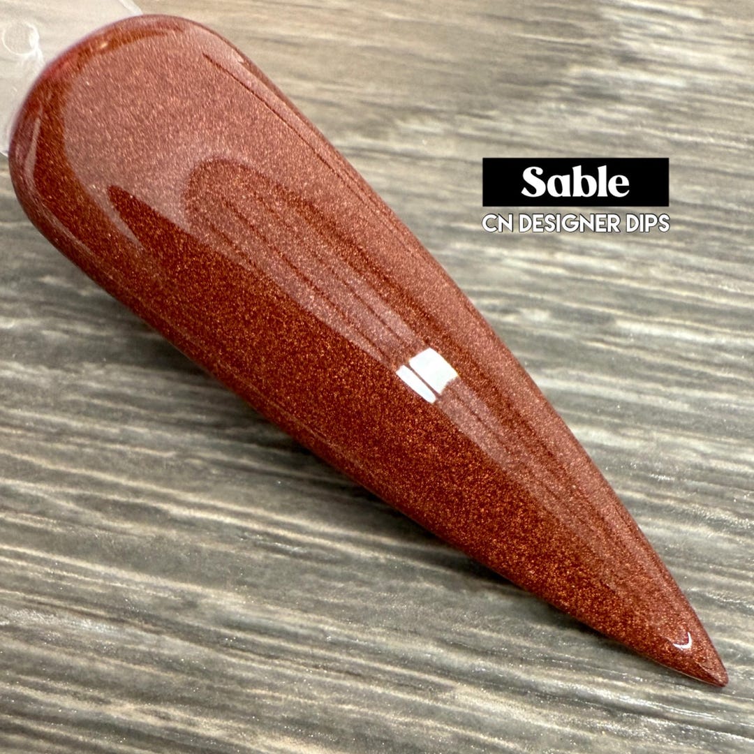 Sable- Dip Powder, Dip Powder for Nails, Acrylic, Brown, Shimmer - Etsy