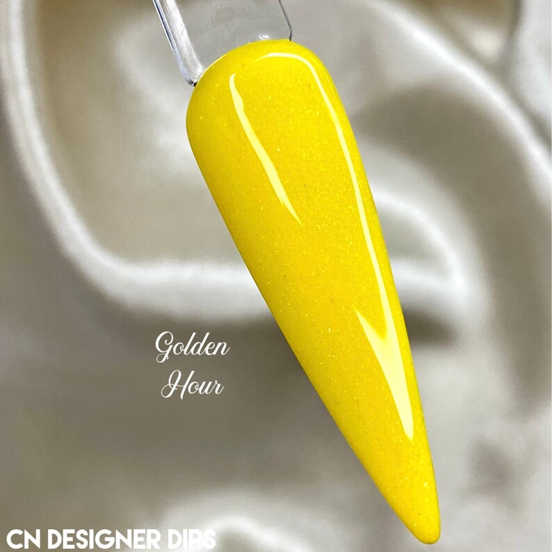 Golden Hour Dip Powder Yellow Dip Powder Nail Dip Powder | Etsy