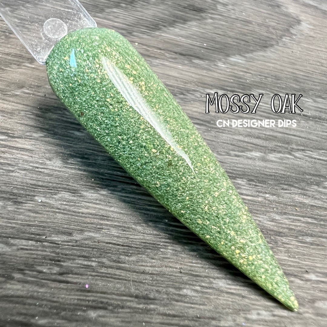 Mossy Oak- Dip Powder, Dip Powder for Nails, Acrylic, Green, Shimmer - Etsy