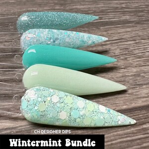 Wintermint Bundle- Dip Powder, Dip Powder for Nails, Acrylic, Mint ...