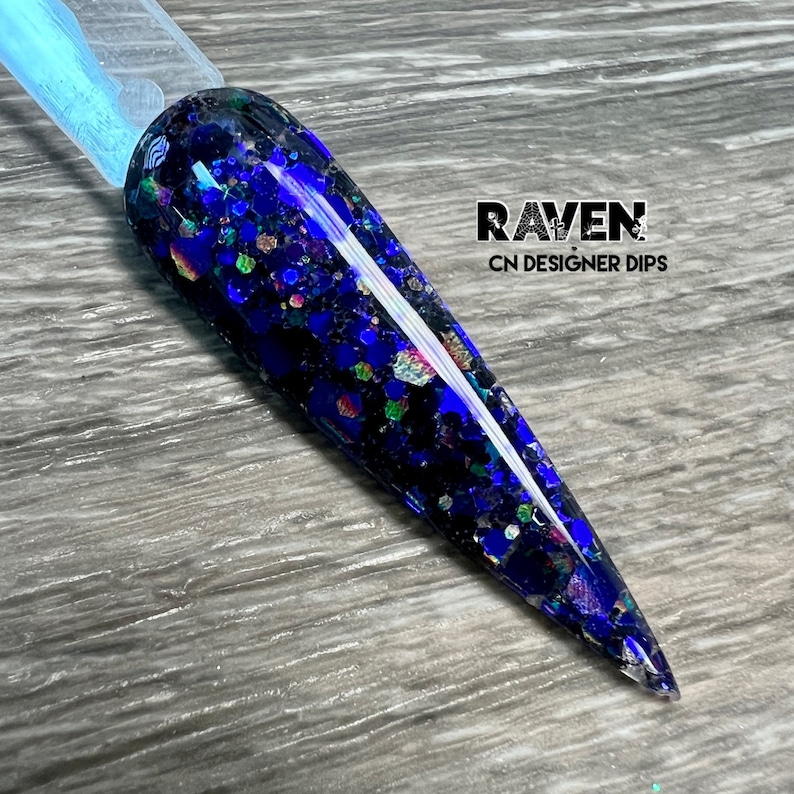 Raven Dip Powder Dip Powder for Nails Nail Dip Powder Nail - Etsy