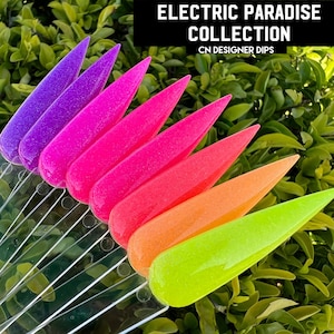 Electric Paradise Collection- Dip Powder, Dip Powder for Nails, Acrylic ...