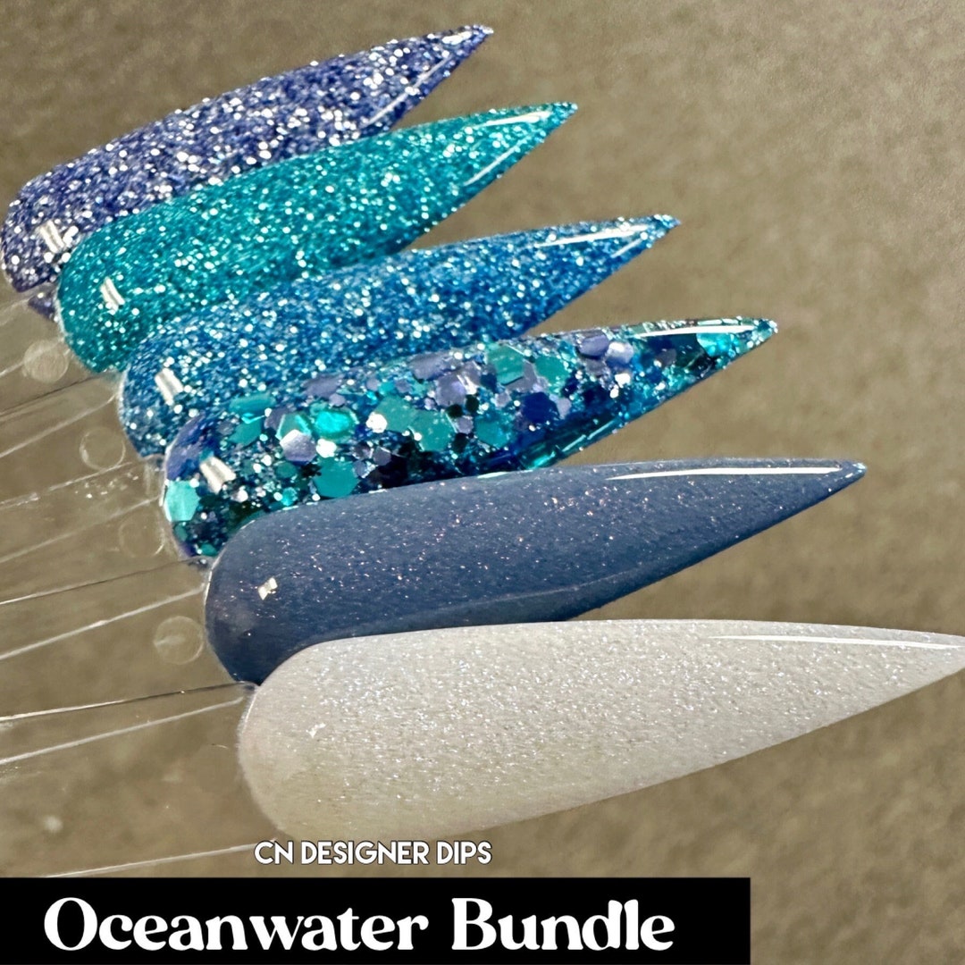 Oceanwater Bundle- Dip Powder, Dip Powder for Nails, Dip Nail, Nail Dip ...