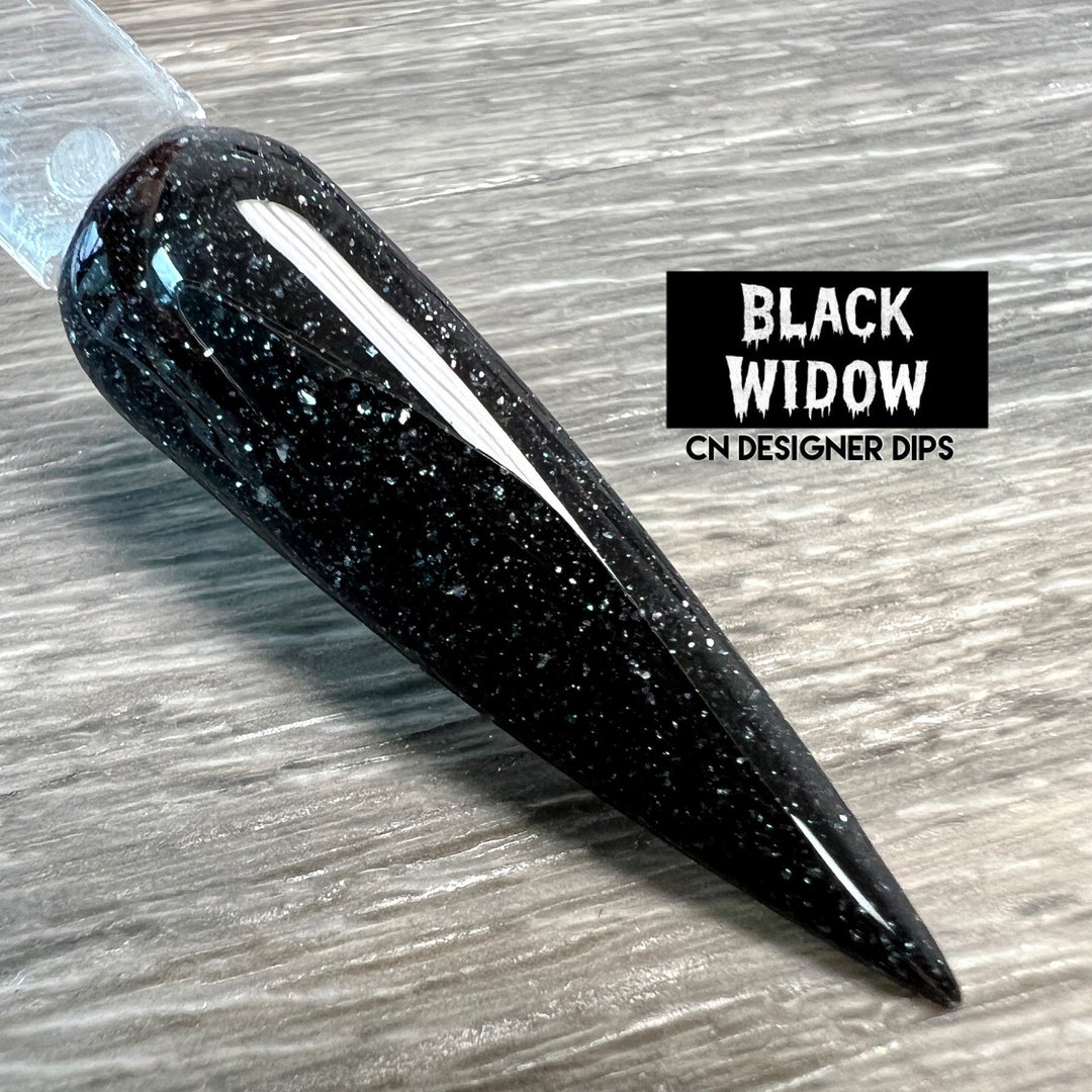 Black Widow- Dip Powder, Dip Powder for Nails, Nail Dip Powder, Nail ...