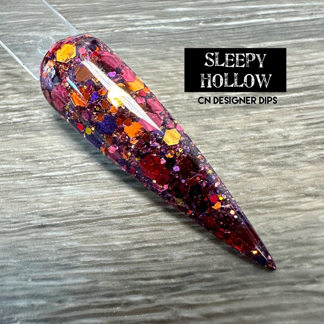 Sleepy Hollow- Dip Powder, Dip Powder for Nails, Acrylic, Purple ...