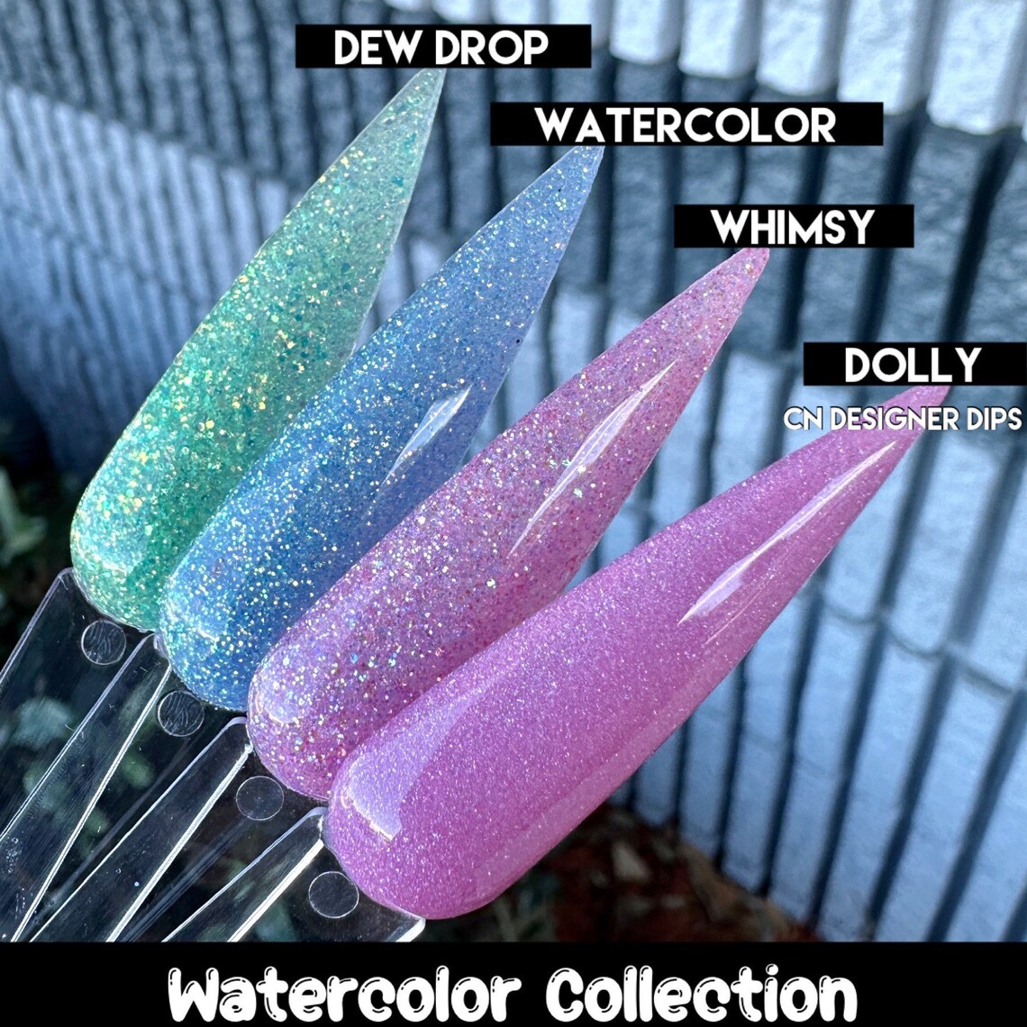 Dew Drop- Dip Powder, Dip Powder for Nails, Acrylic, Spring, Green ...