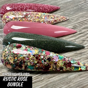 Rustic Rose Bundle- Dip Powder, Dip Powder for Nails, Nail Dip, Dip ...