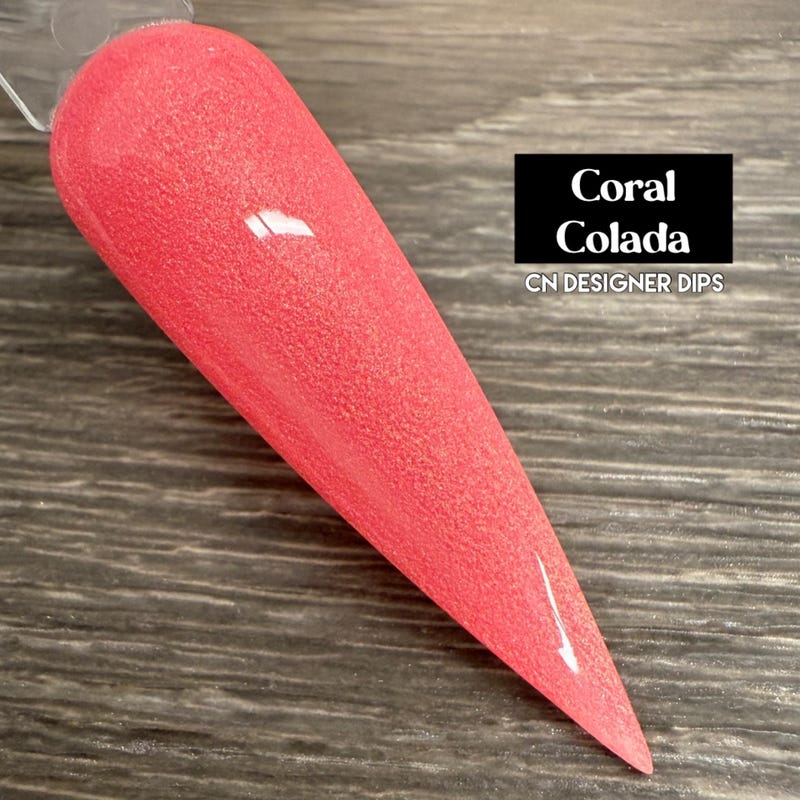 Coral Nail Dip Powder - Etsy