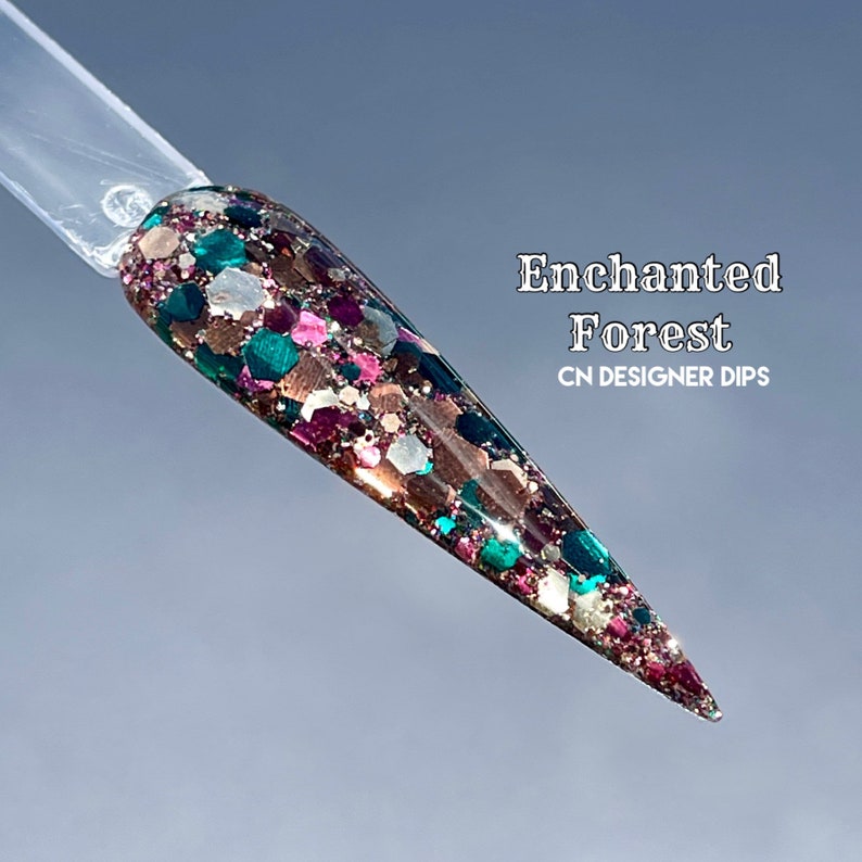 Enchanted Forest Dip Powder Dip Powder for Nails Glitter - Etsy