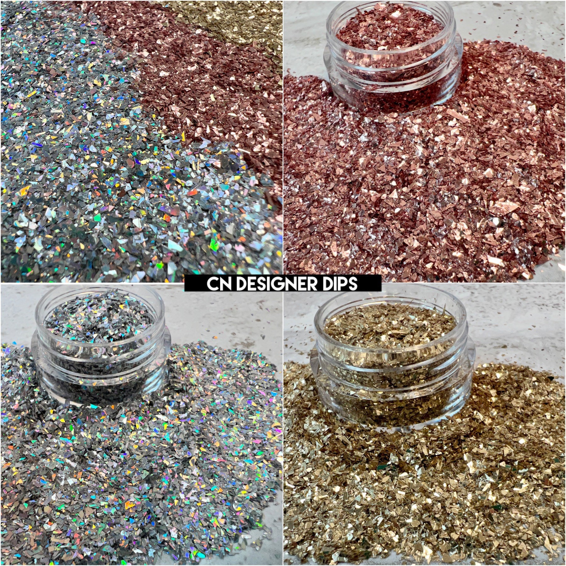 Metallic Glitter Shards- 1 Tsp Glitter, Glitter, Loose Glitter, Nail ...