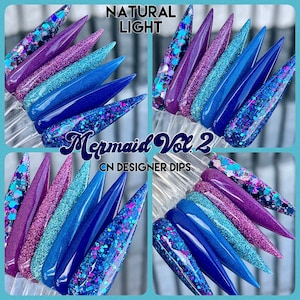 Deep Blue- Dip Powder, Dip Powder for Nails, Nail Dip Powder, Dip Nail ...