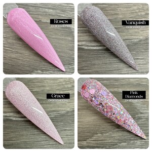 Pink Diamonds Bundle- Dip Powder, Dip Powder for Nails, Acrylic, Pink ...