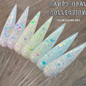 Mango Opal Dip Powder, Dip Powder for Nails, Glitter Dip Powder, Nail ...