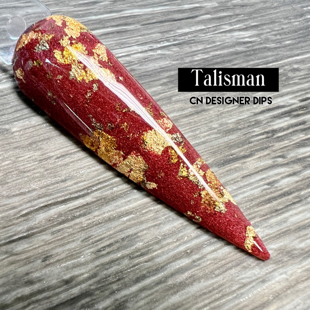 Talisman- Dip Powder, Dip Powder for Nails, Acrylic, Red, Fall, Autumn ...