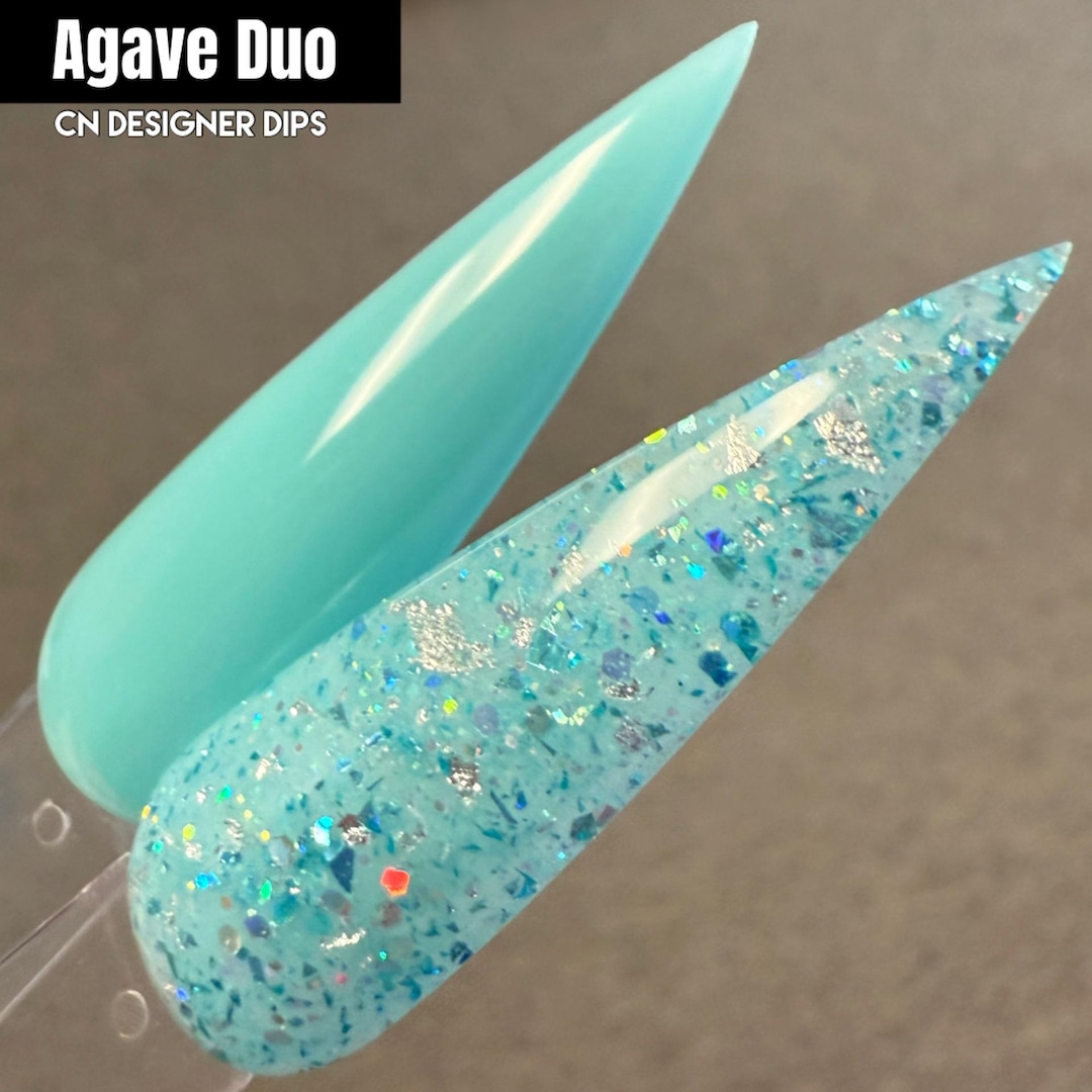Agave Duo- Dip Powder, Dip Powder for Nails, Acrylic, Spring, Blue ...