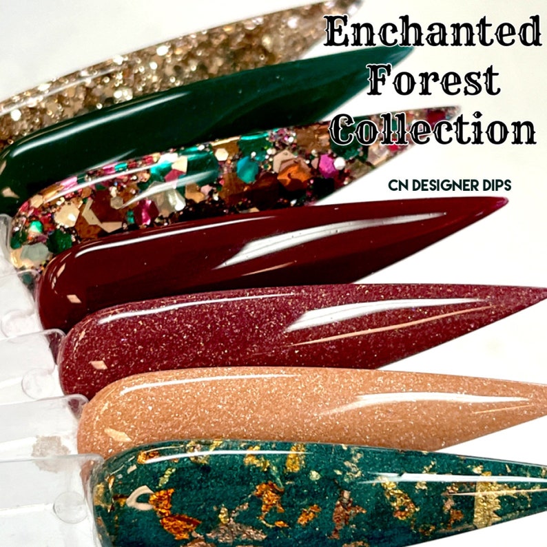 Enchanted Forest Dip Powder Dip Powder for Nails Glitter - Etsy