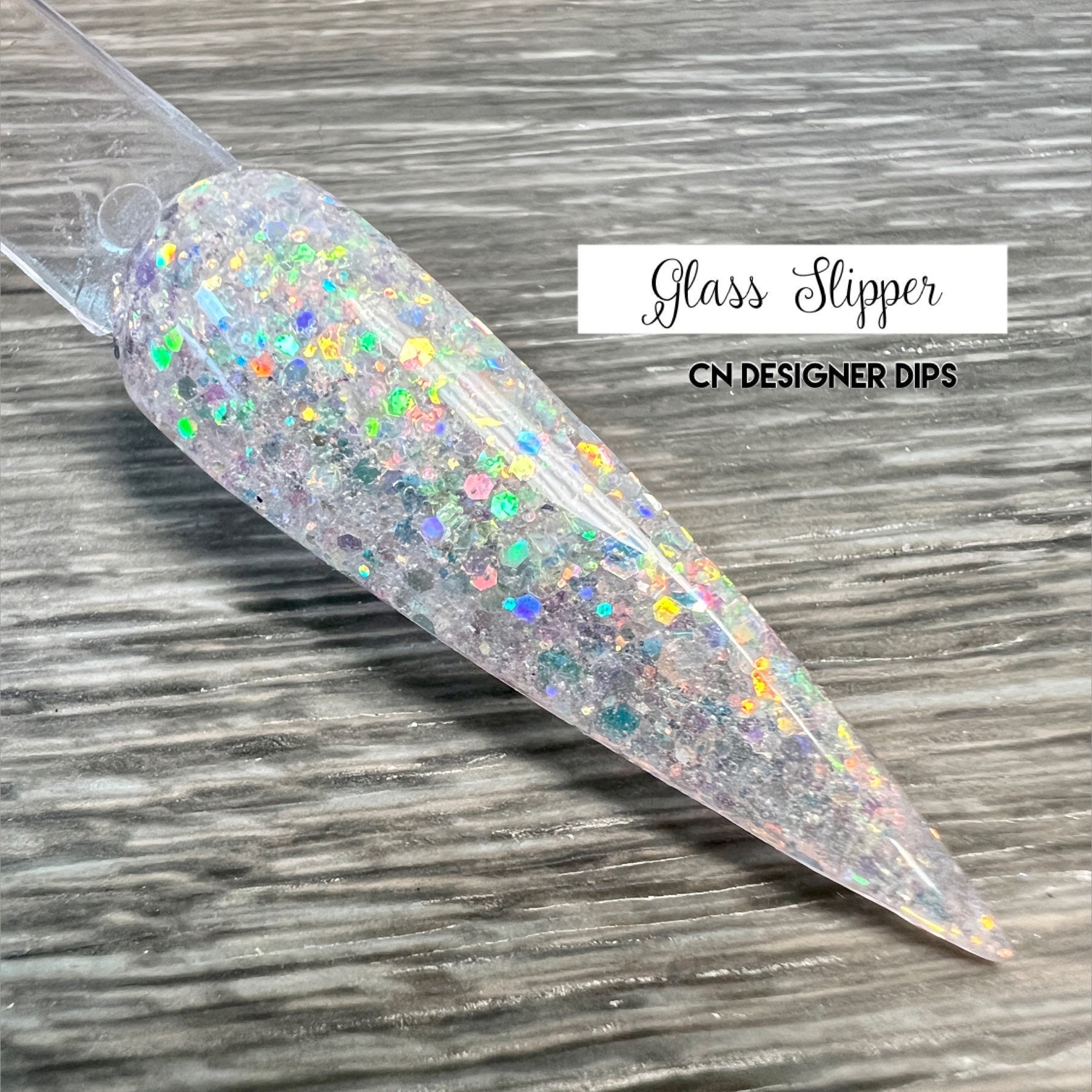 Glass Slipper Dip Powder Glitter Dip Powder Dip Powder for - Etsy