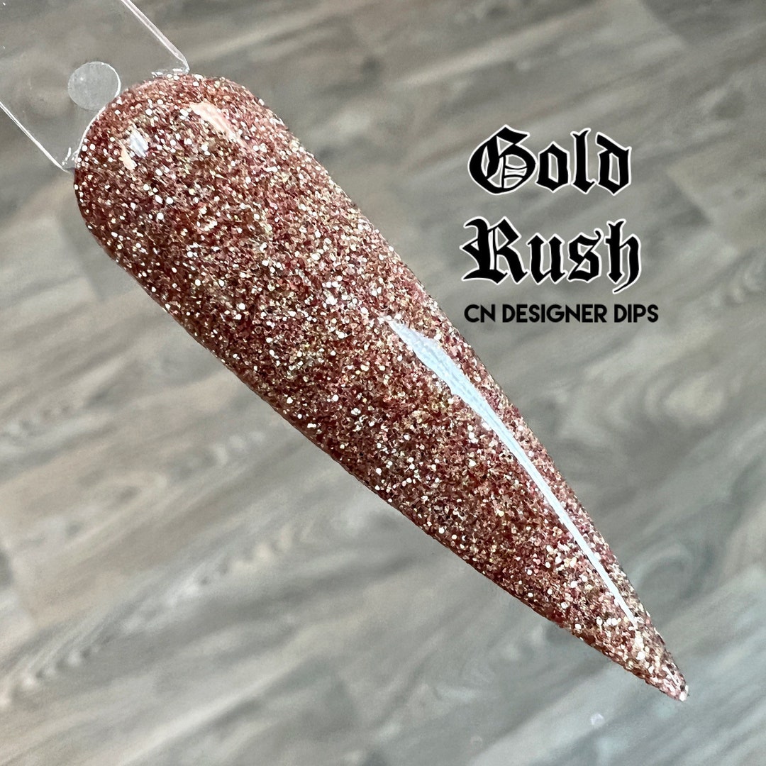 Gold Rush Dip Powder Dip Powder for Nails Glitter Dip - Etsy
