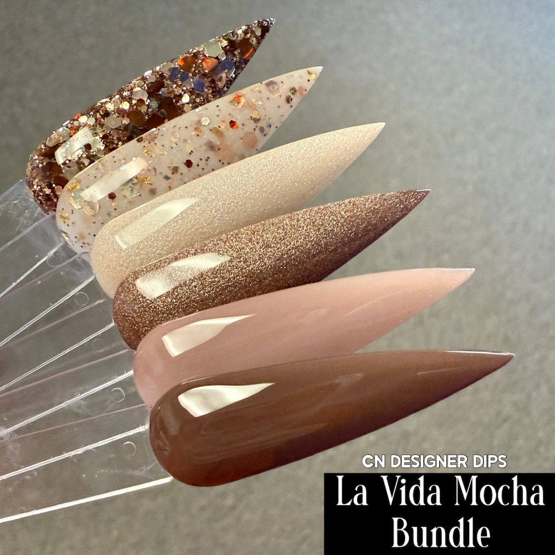 La Vida Mocha Bundle- Dip Powder, Dip Powder for Nails, Acrylic ...